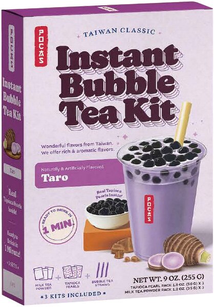 BUBBLE TEA KIT INSTANT TARO 3-PK