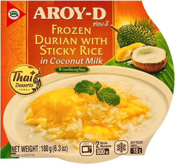 DESSERT - FROZEN DURIAN STICKY RICE IN COCONUT MILK (AROY-D)