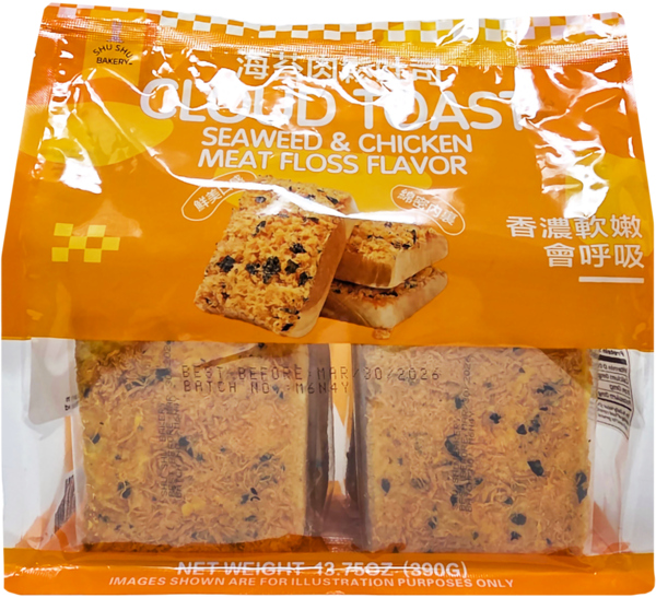 CLOUD TOAST – SEAWEED & CHICKEN MEAT FLOSS (SHU SHU BAKERY)