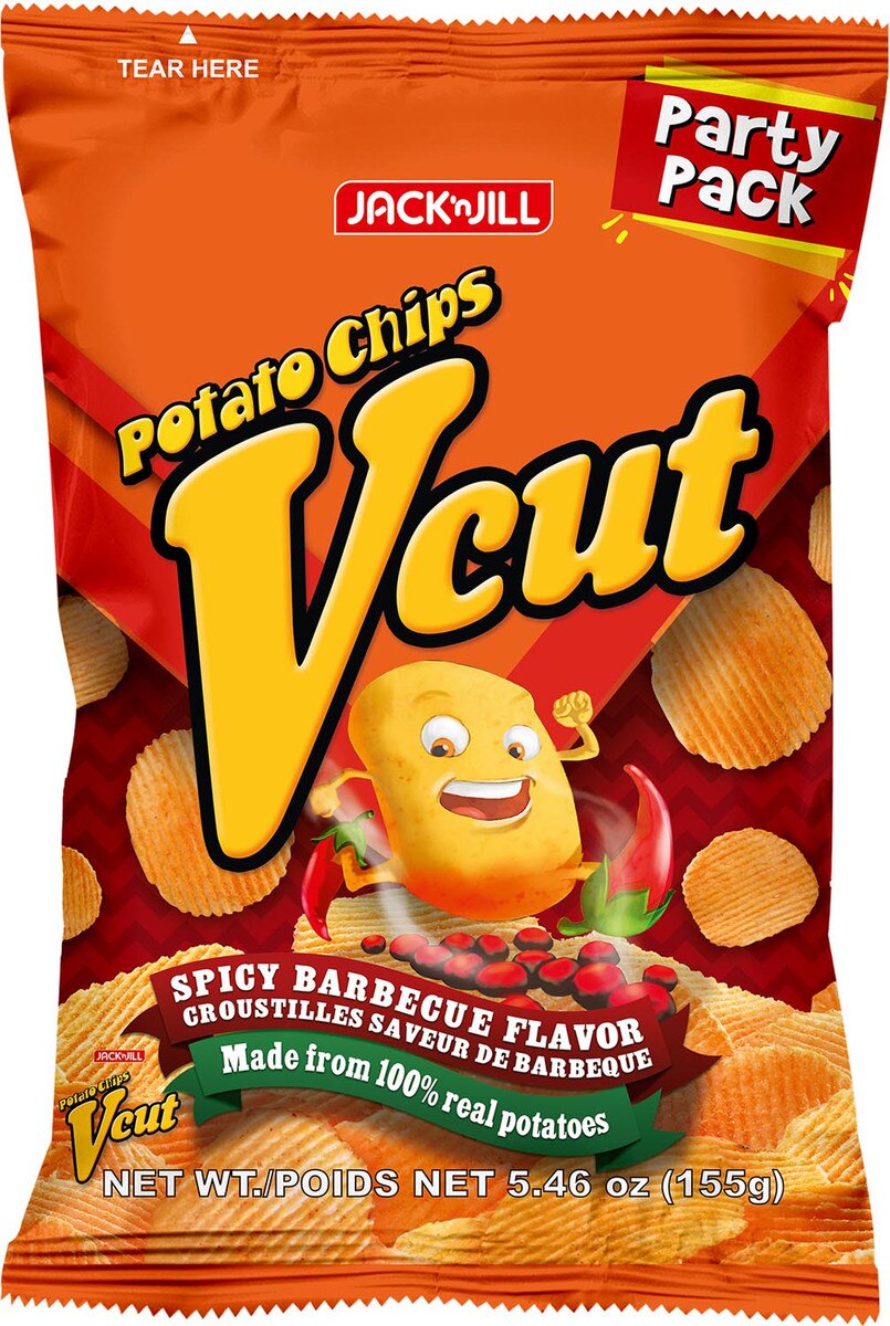 POTATO CHIPS SPICY BBQ V-CUT