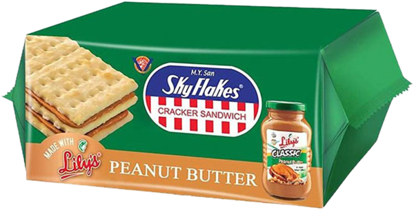 SKYFLAKES CRACKER SANDWICH - PEANUT BUTTER (M.Y. SAN)