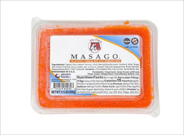 MASAGO/CAPELIN ROE Seasoned