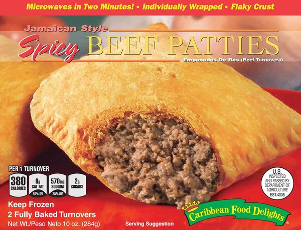 JAMAICAN BAKED PATTIES - SPICY BEEF
