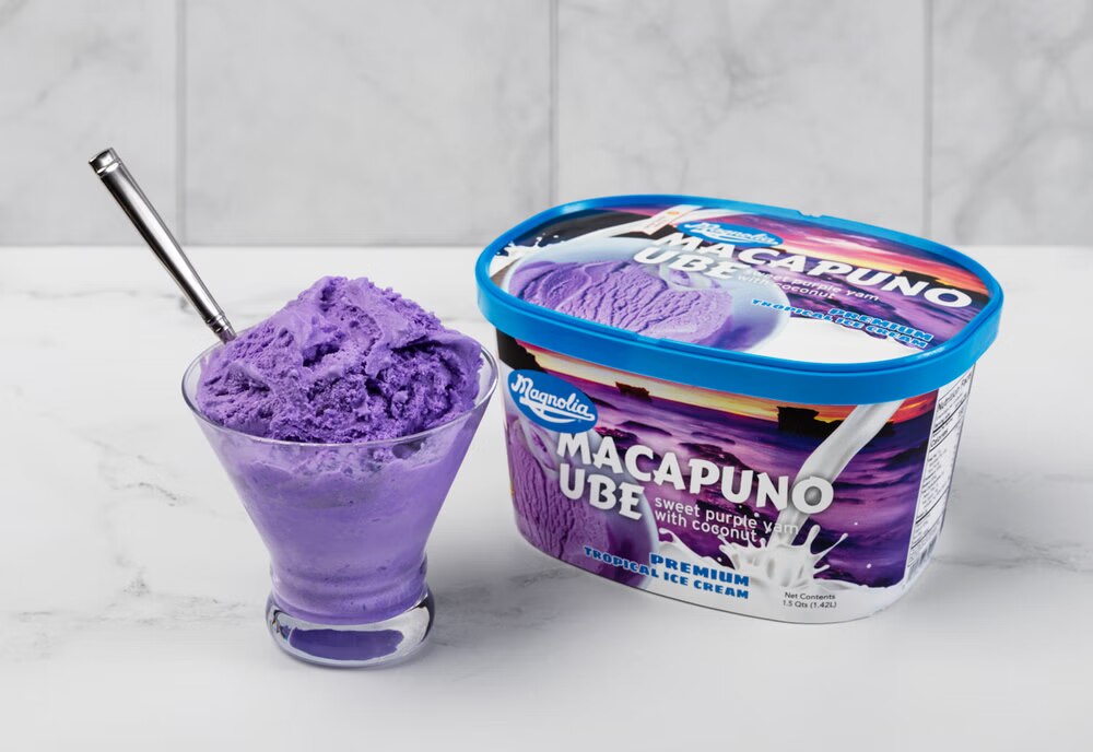 ICE CREAM UBE MACAPUNO (LESS SUGAR)