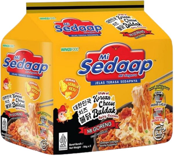 INSTANT NOODLE - KOREAN CHEESE BULDAK (MIE SEDAAP)