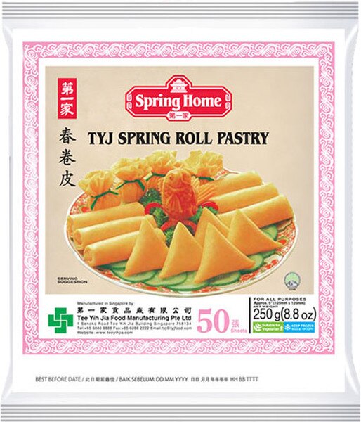 SPRING ROLL WRAPPER 6"