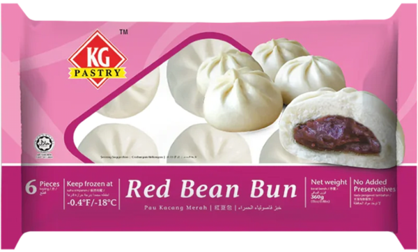 FROZEN BUN - RED BEAN FILLING (KAWAN KG PASTRY)
