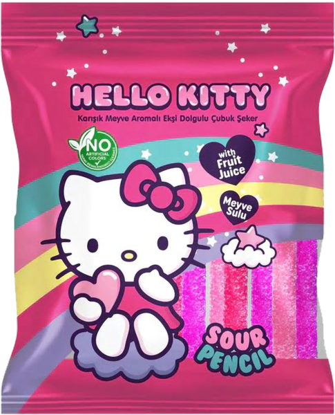 CANDY - SOUR PENCILS (HELLO KITTY)