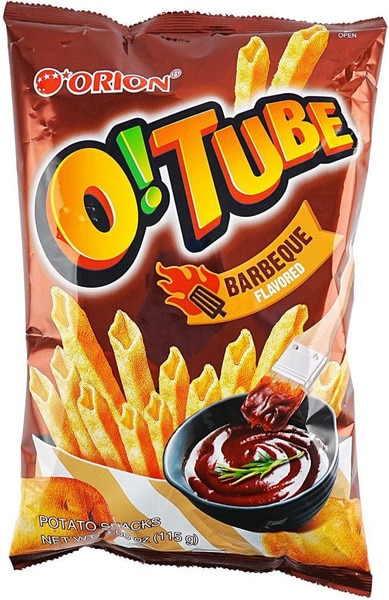 O! TUBE POTATO SNACK - BBQ (ORION)