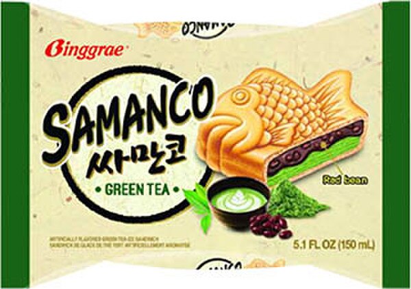 SAMANCO ICE CREAM - MATCHA GREEN TEA (BINGGRAE)