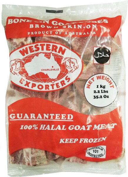 GOAT CUBES BONE-IN SKIN-ON (RED BAG)